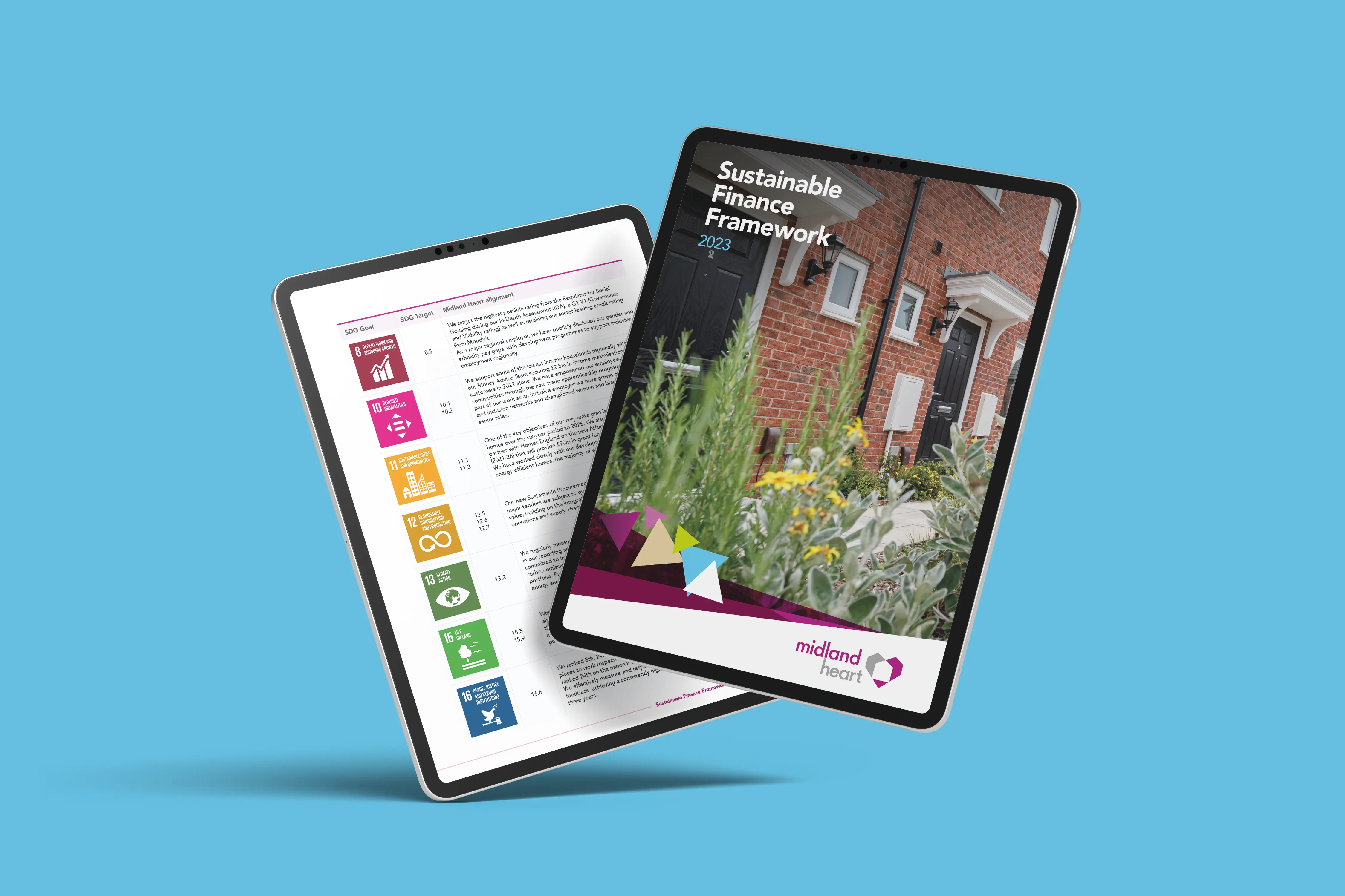 View the Midland Heart Sustainable Finance Framework designed by Be Smart